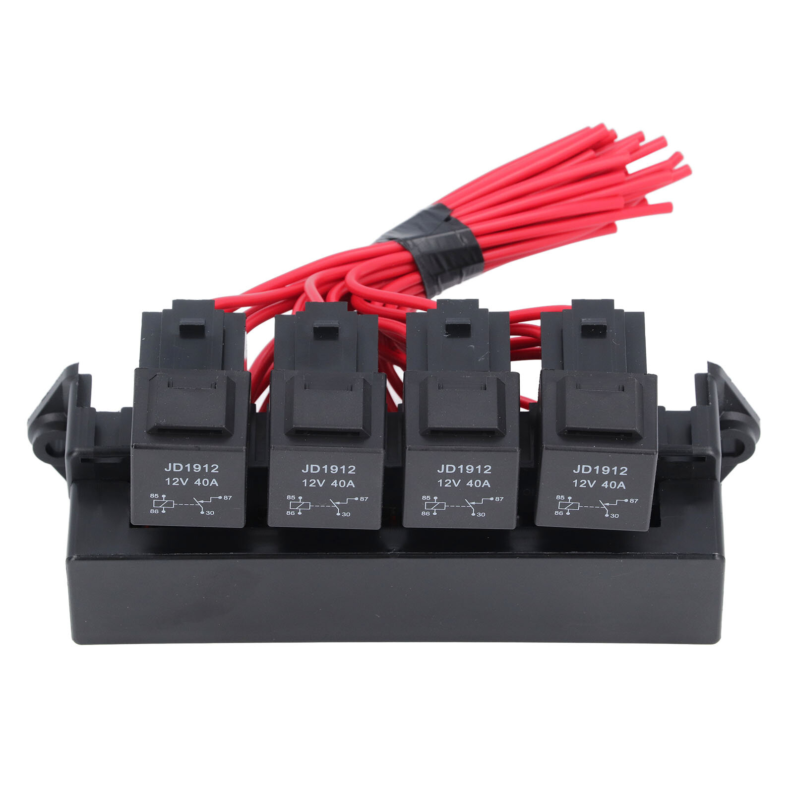 Комплект предохранителей с 15 слотами, водонепроницаемый 4-контактный блок реле, комплект предохранителей для автобуса, лодки 12 В 40 А
