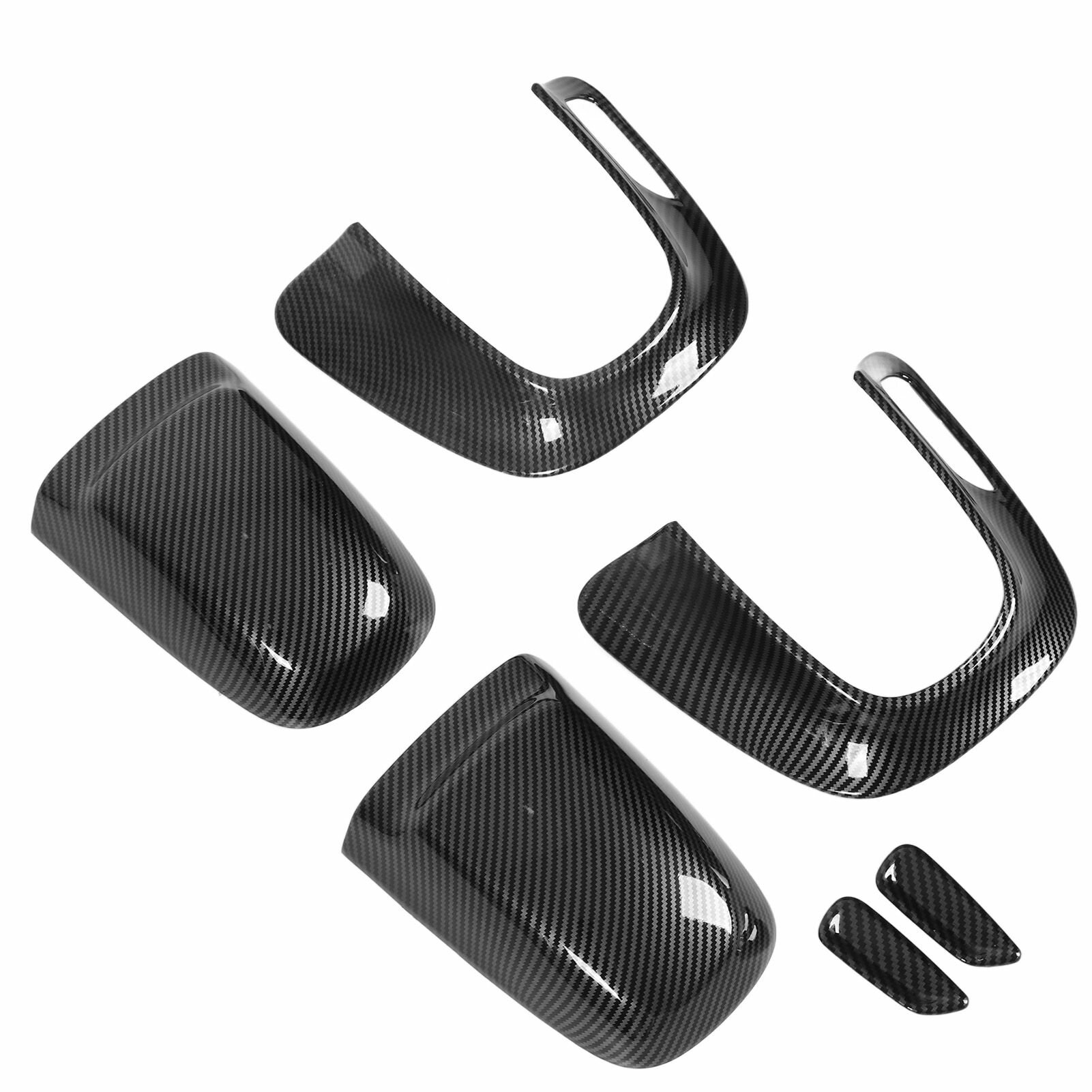 6 шт, комплект накладок на панель подголовника сиденья, замена в стиле углеродного волокна для Mercedes Benz C Class 2022