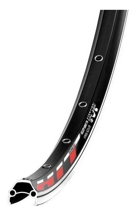 Обод 26” Remerx “HIT”, 559x21, 36 спиц, 495 гр, двойной, пистонированный, черный.