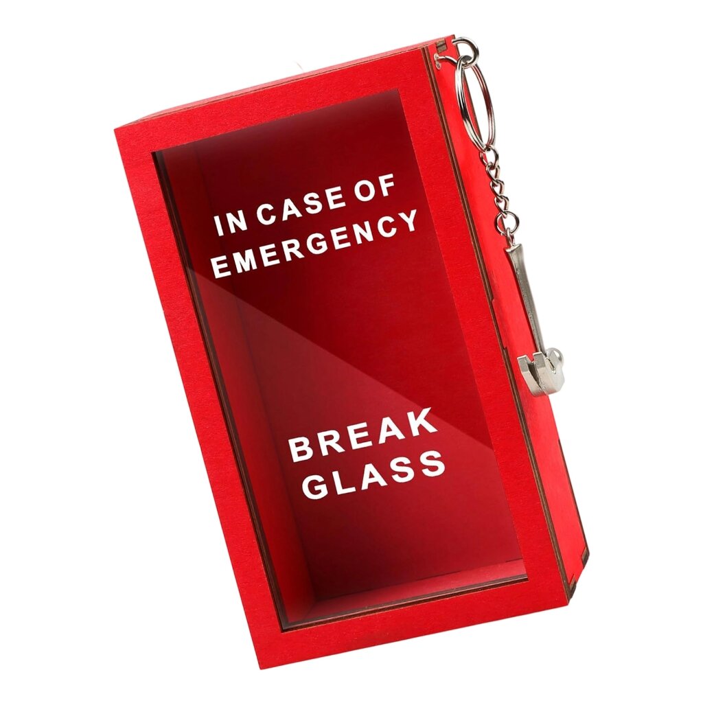 Забавная подарочная коробка из красного массива дерева