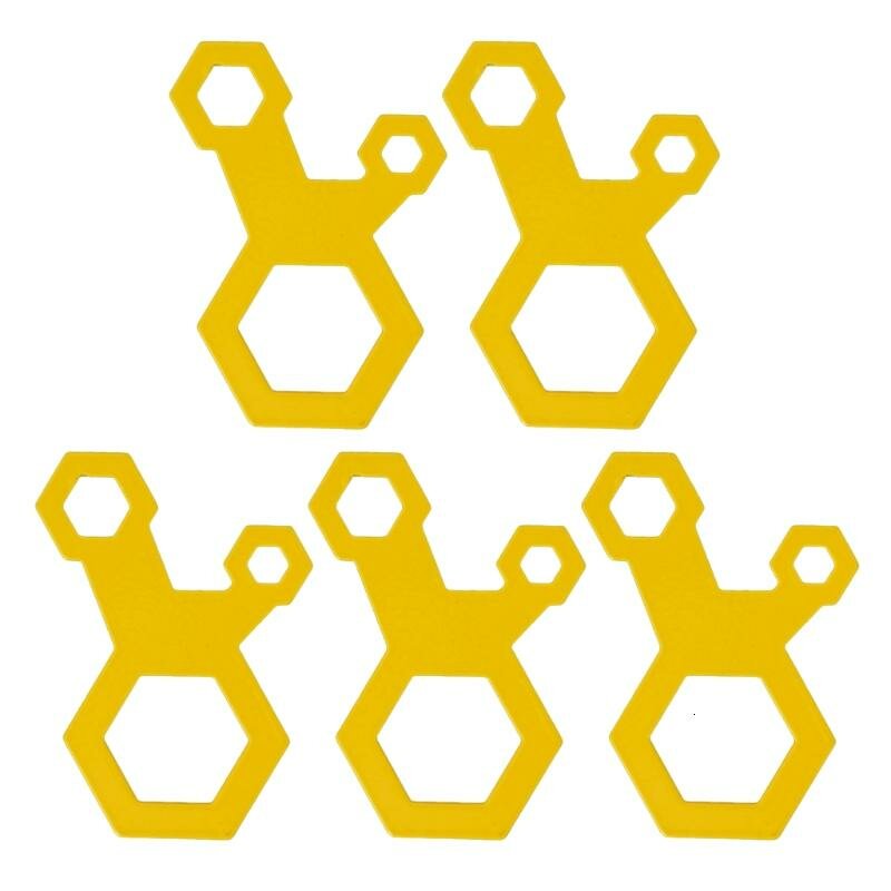 Натяжитель троса для палатки, 5 шт, Пряжка-улитка желтого цвета