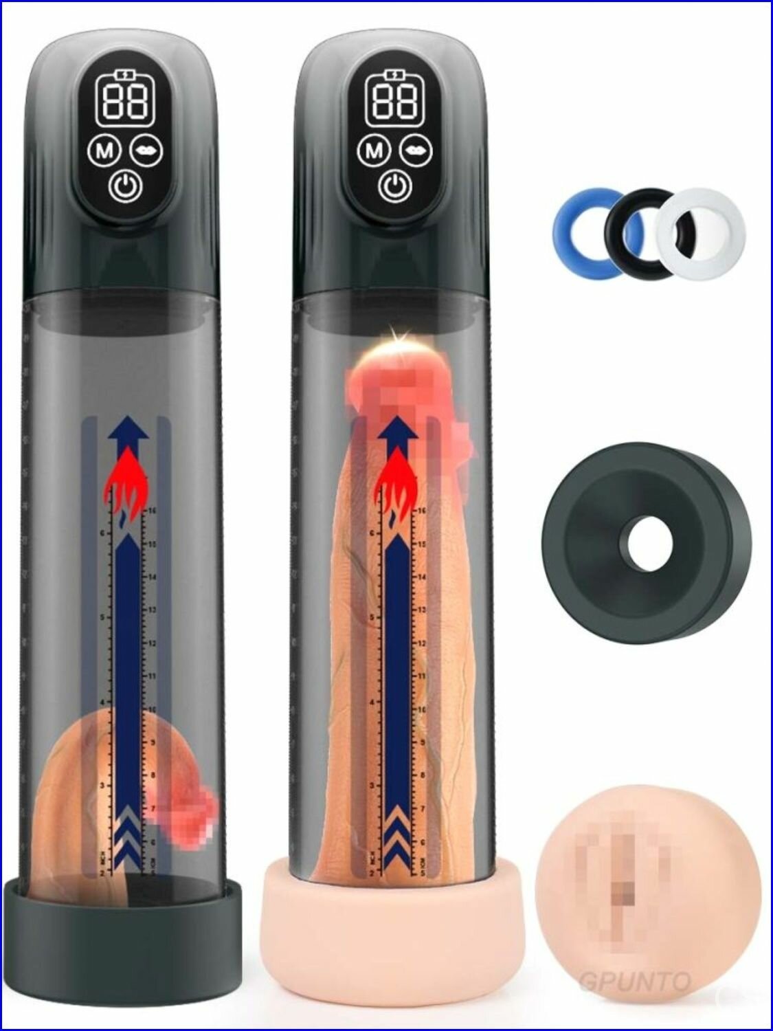 Автоматическая вакуумная помпа для члена, предназначенная для увеличения члена и улучшения половой функции. Это один из популярных товары для взрослых 18+.