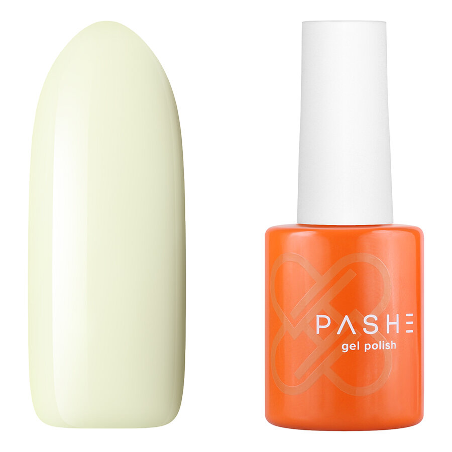 Цветной гель-лак PASHE, Atelier №08 - "нежно-желтый", 9 мл