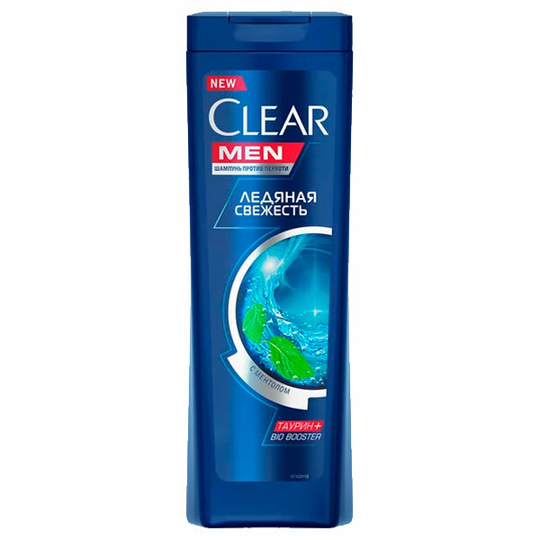 Набор из 3 штук Шампунь для волос CLEAR VITA ABE 400мл Ледяная Свежесть с ментолом для Мужчин