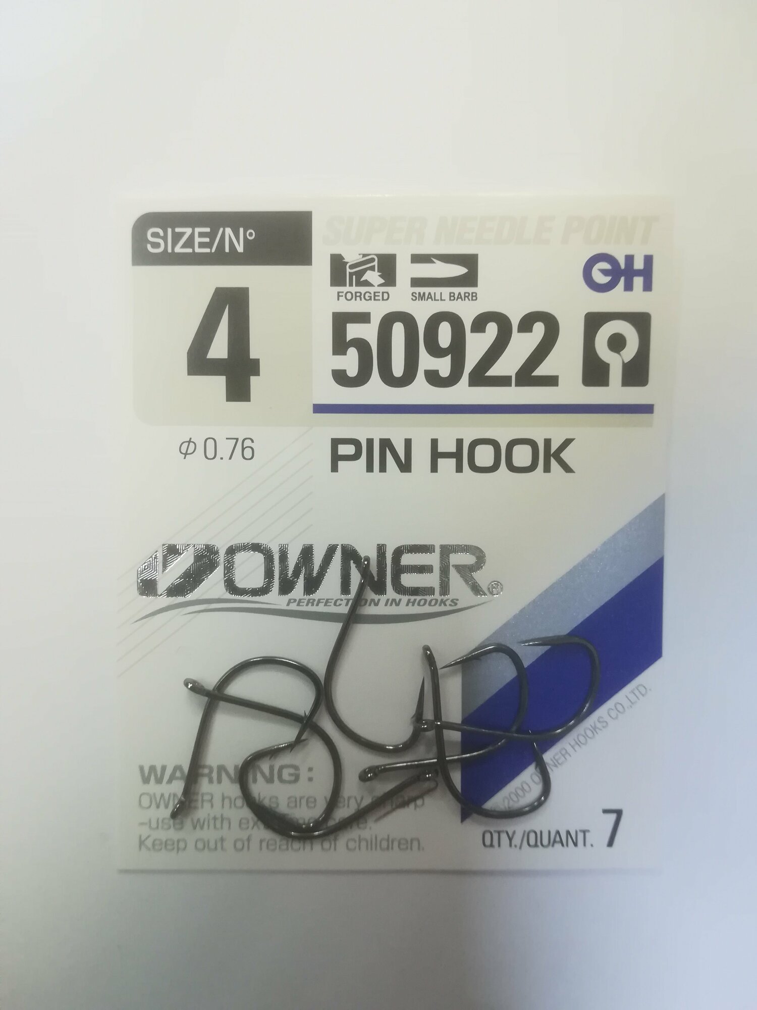 Крючок OWNER 50922 №4 Оригинал