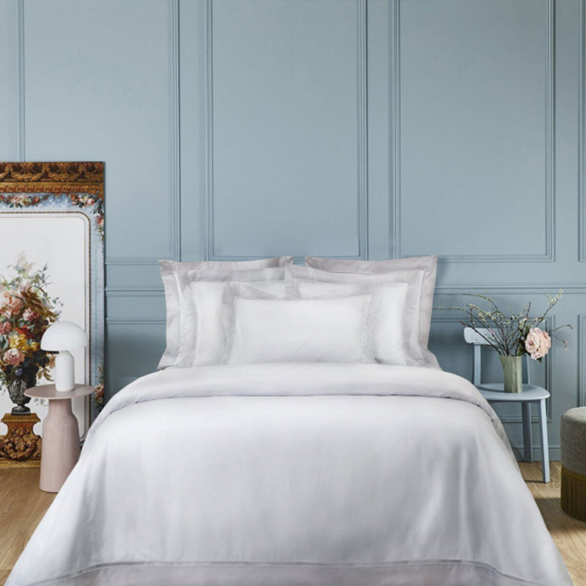 Семейный комплект постельного белья Yves Delorme Walton Silver