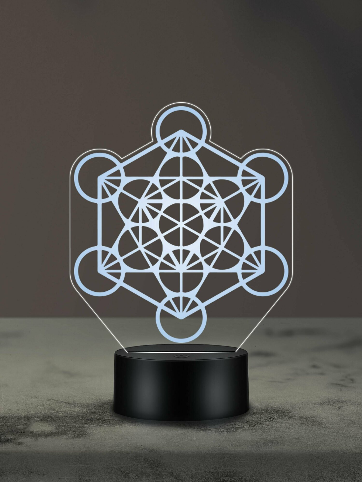 Ночник Куб Метатрона, ночная лампа, 3Д светильник, сакральная геометрия
