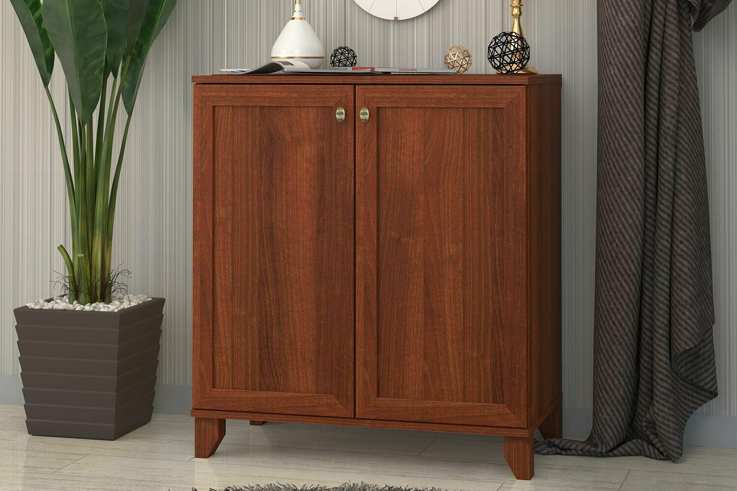 Комод Ренди 13М 80х40х90 ноче мария луиза, рамка квадро МДФ, ножка №3