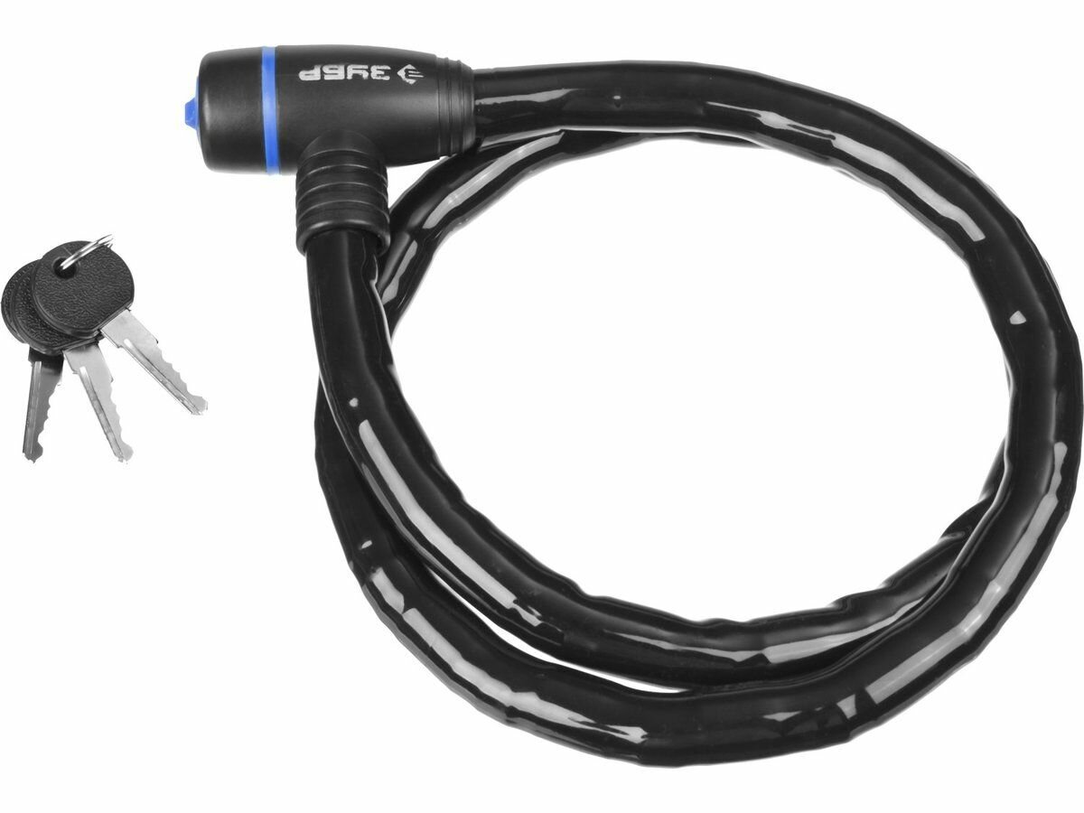 Замок тросовый усиленный 1000 мм Зубр профи 37260-100