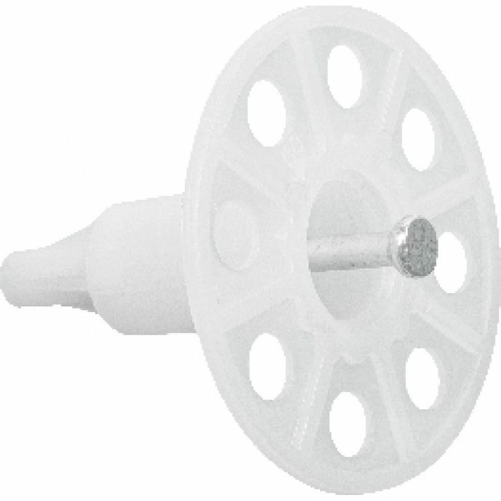 Гриб прямого монтажа утеплителя FIXPISTOLS Тарельчатый дюбель для монтажных пистолетов F-INS50/50 100 шт/уп