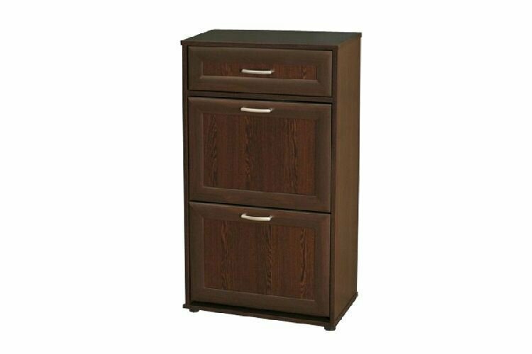 Тумба для обуви ТО-02 55х29х100 венге цаво, рамка овал МДФ