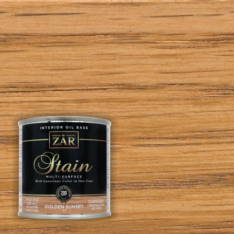 Морилка по дереву на масляной основе ZAR Interior Oil Base Stain 236 мл Золотой закат 12706
