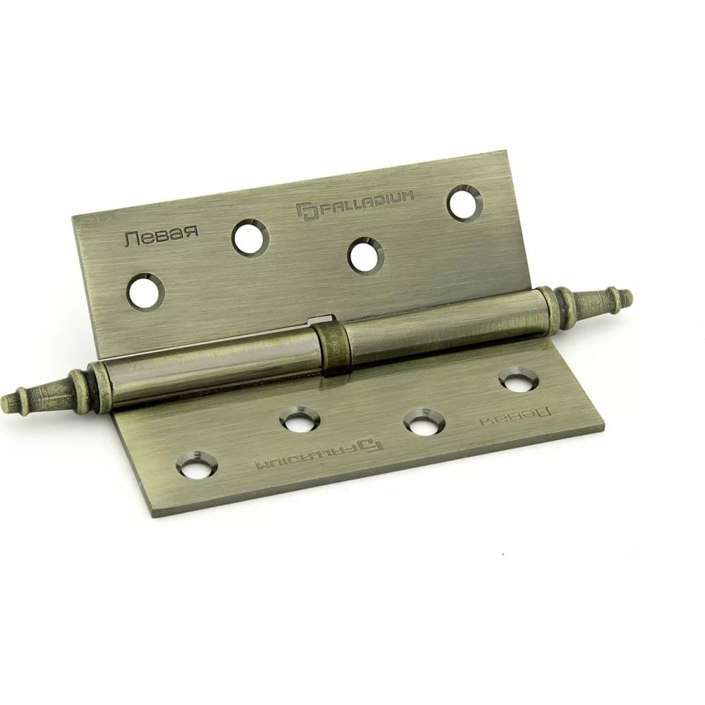 Дверная петля Palladium N 610-S-4" AB левая 00011163 врезной монтажа античное бронзовое покрытие стальная конструкция