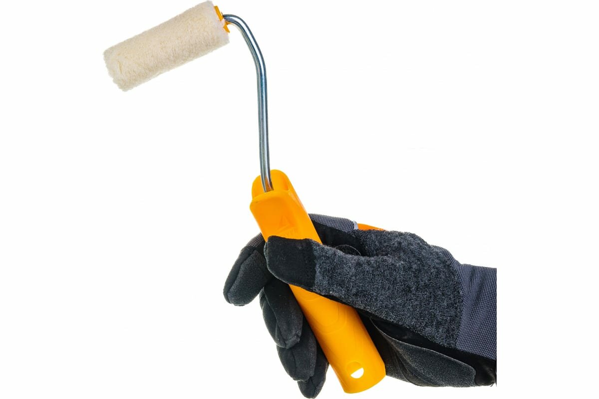 Мини-валик VELOUR малярный в сборе, ворс 4 мм, бюгель 6 мм, 15х70 мм, STAYER Master {03-0501-07_z01} 1 шт