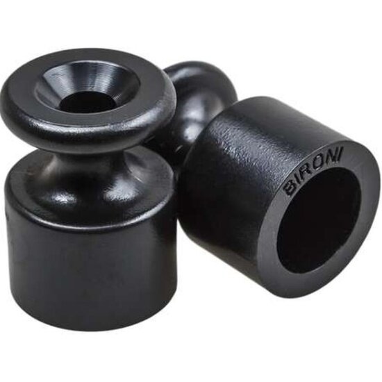 Изолятор Bironi ОП пластик черный (уп.100шт), B1-551-23-100