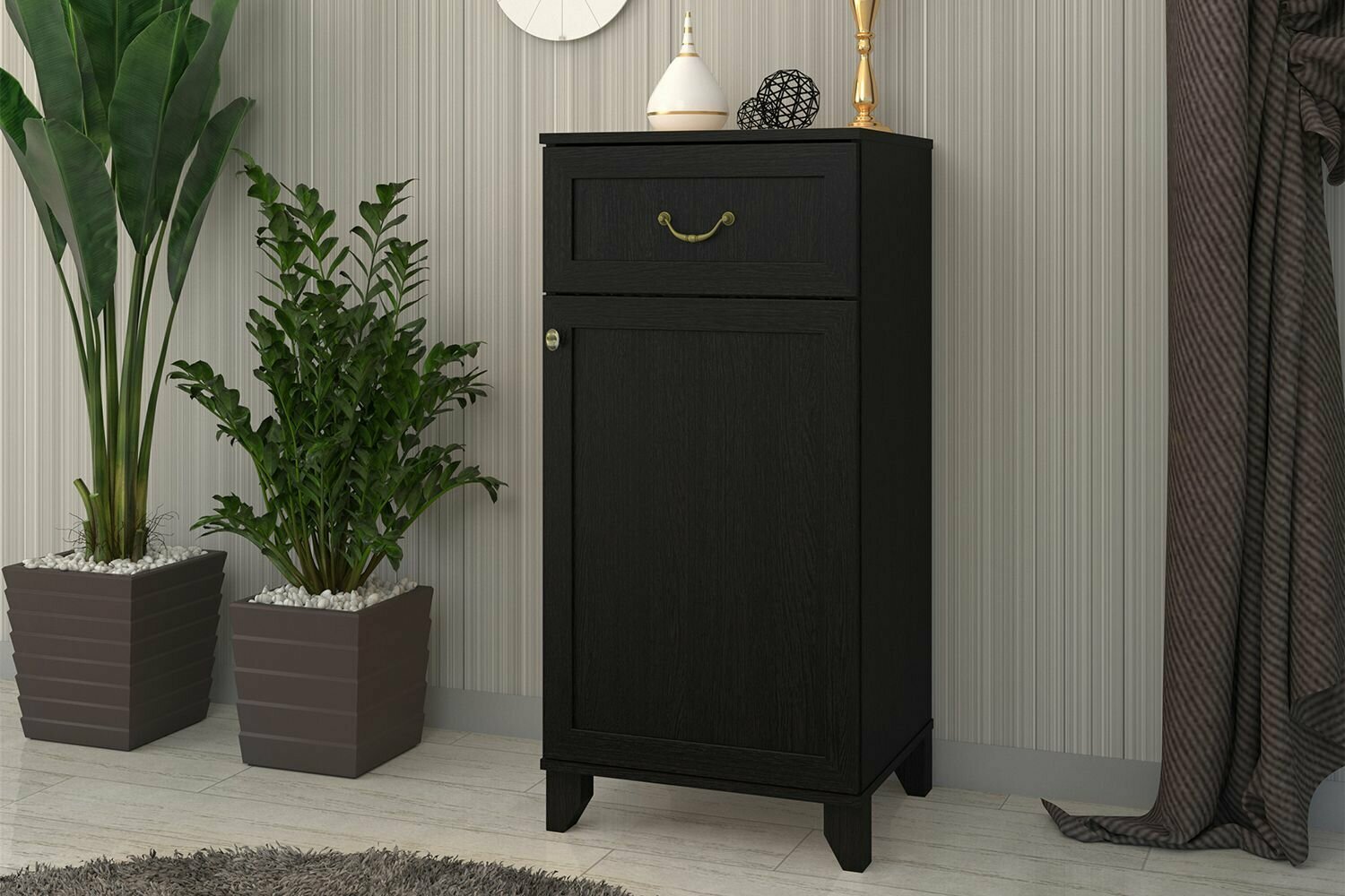 Комод Ренди 22М 50х40х100 венге цаво, рамка квадро МДФ, ножка №3