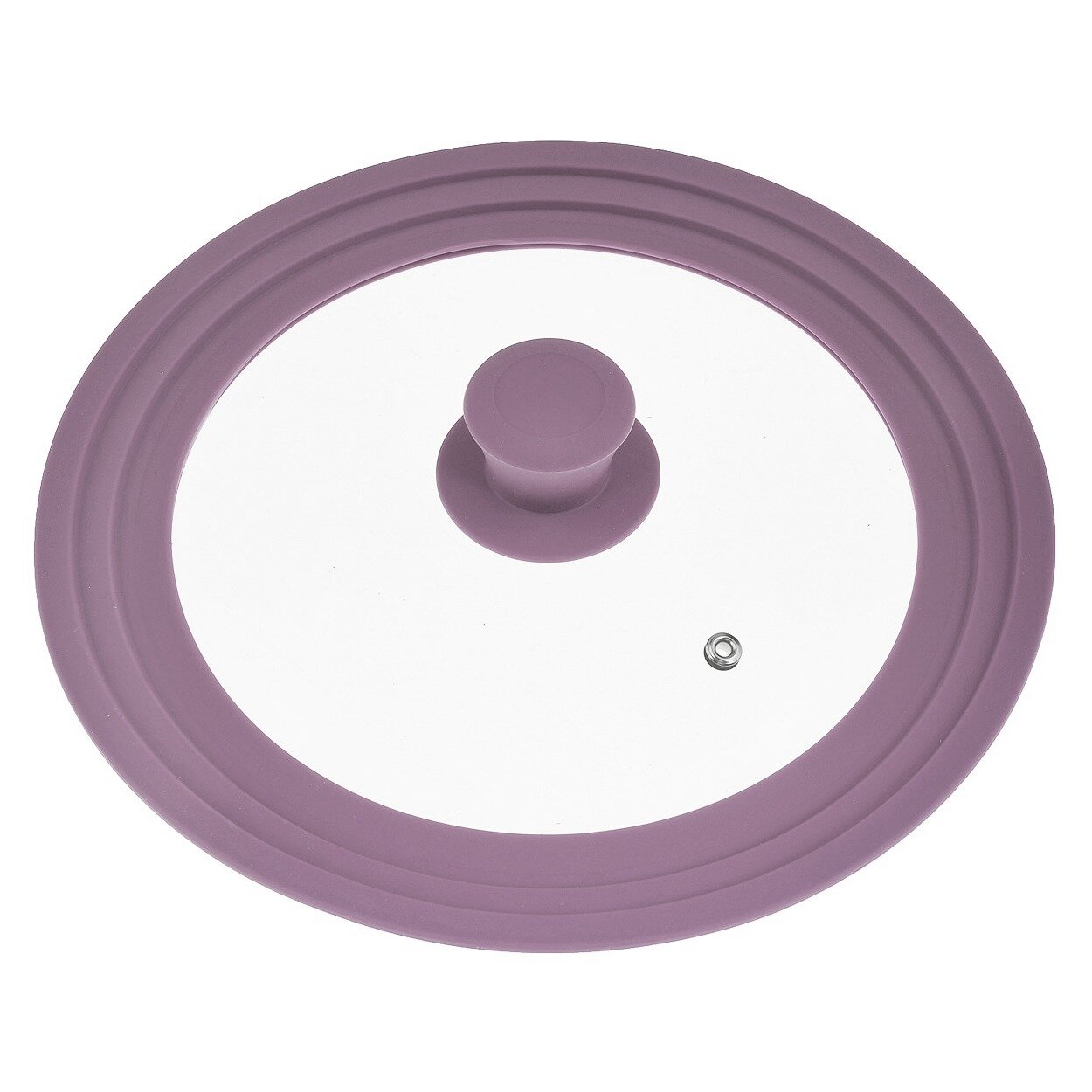 Hitt Крышка стеклянная универсальная с силиконовым ободом 24/26/28см HB-UL24