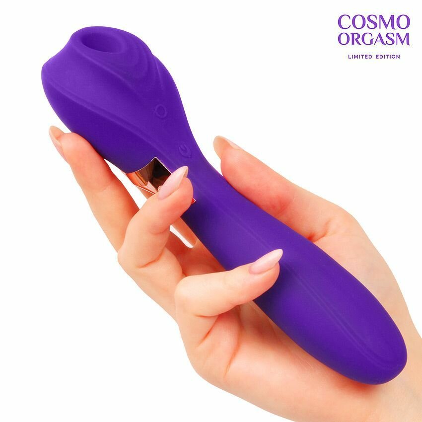 Вакуумный стимулятор с вибрацией Cosmo, 9 режимов вибрации, 9 режимов вакуума, 18,4 см