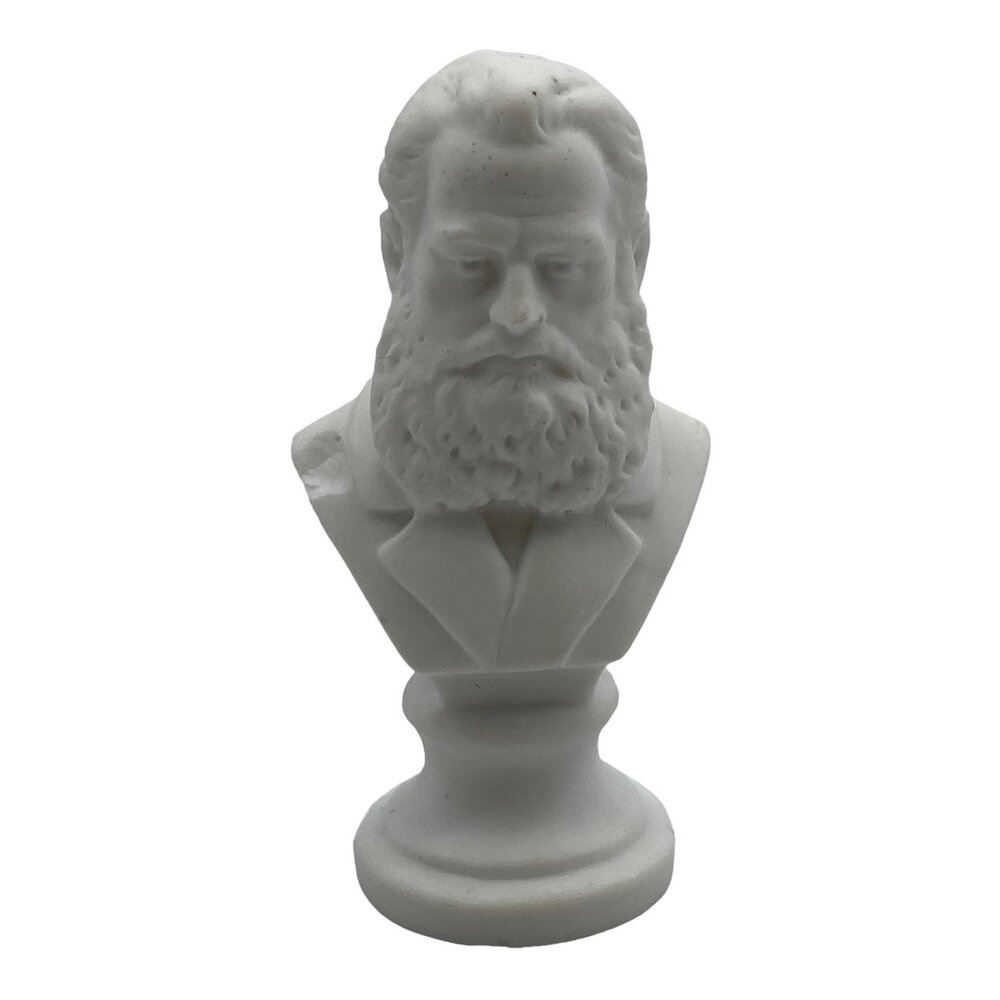 Фарфоровый бюст "Лев Толстой" 1885-1917 гг, Российская Империя