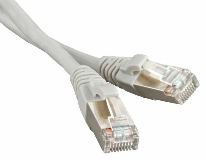 Патч-корд Hyperline -GY, 20м (PC-LPM-STP-RJ45-RJ45-C5e-20M-LSZH)