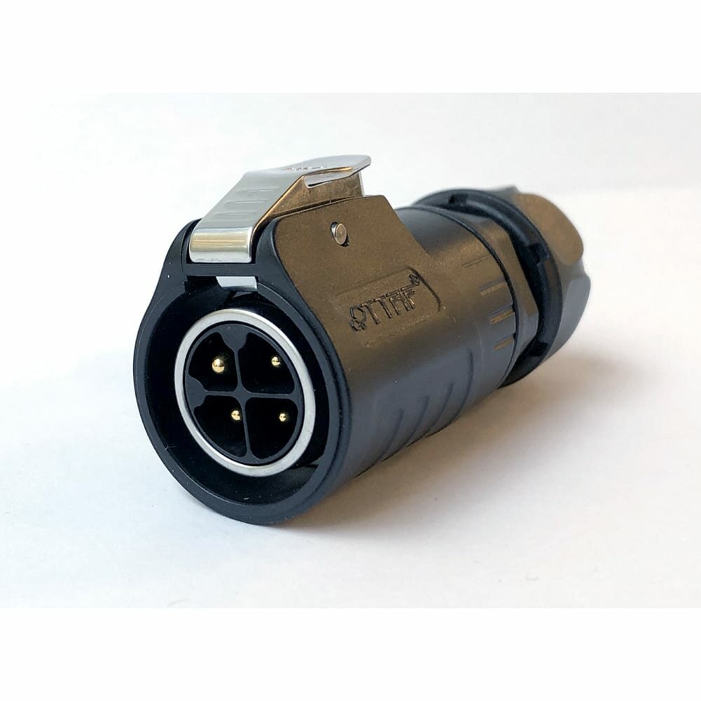 4-полюсный водостойкий разъём TTAF Elektronik IP67 500V 20A TT20-04M-SX-01-001
