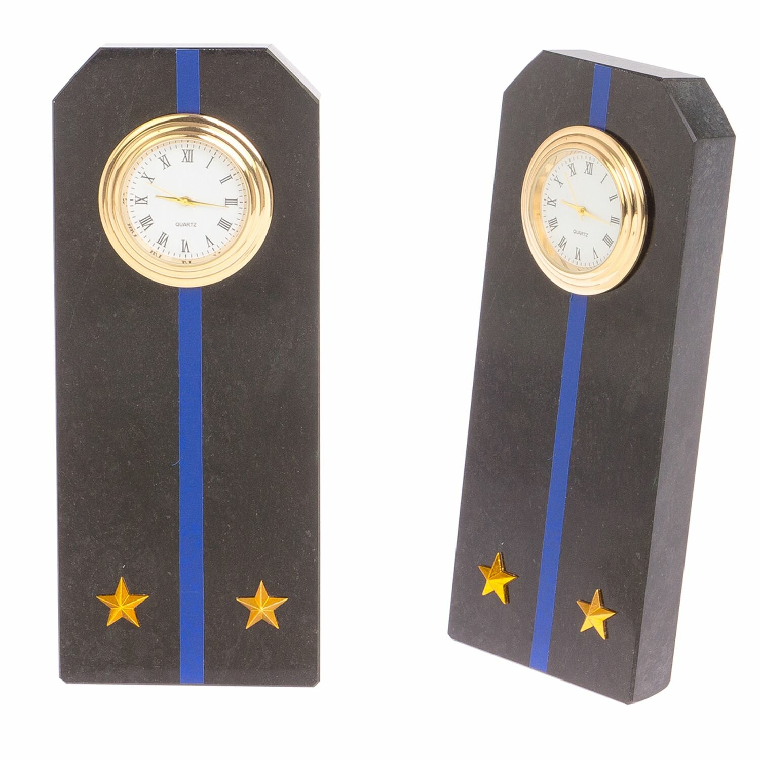 Часы "Погон лейтенант Авиации ВМФ" из змеевика