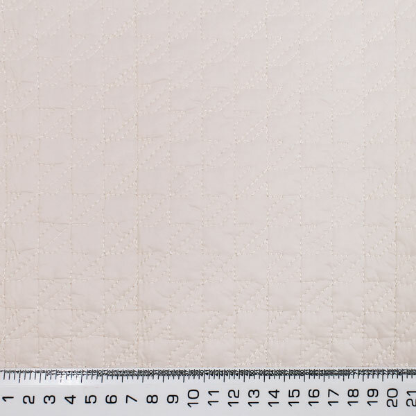 Курточная ткань для шитья и рукоделия. Стежка молочного цвета, 100х140 см