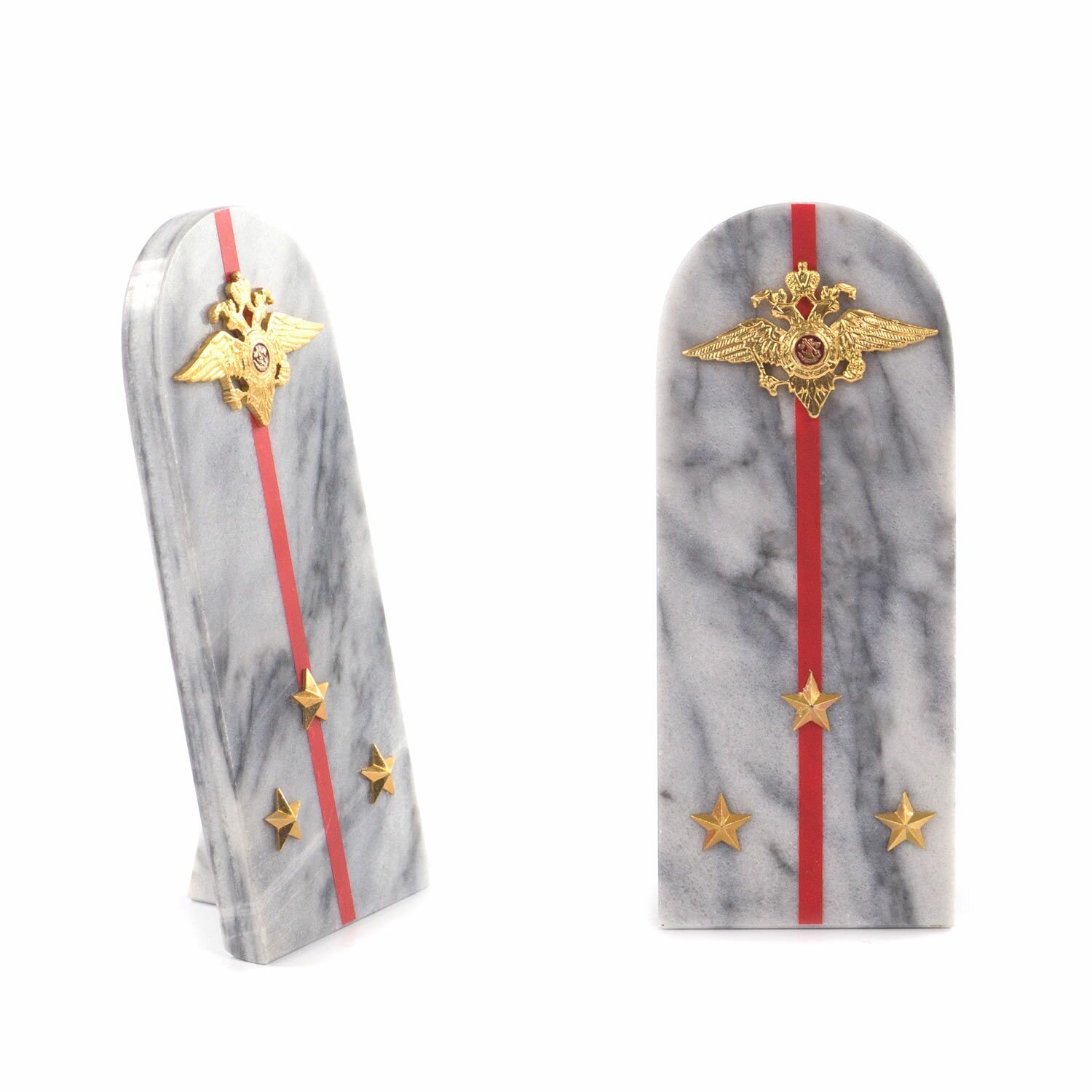 Сувенир "Погон Старший лейтенант МВД" камень мрамор 116376