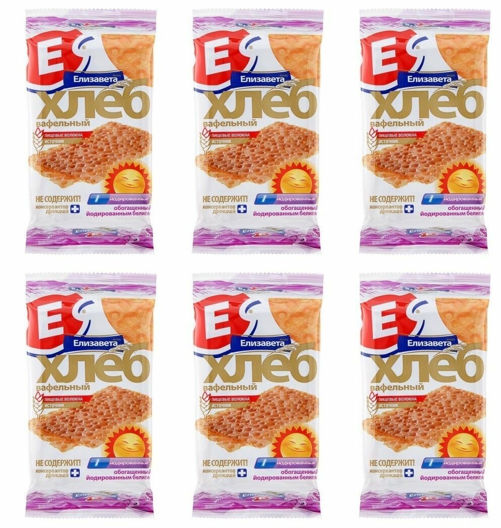 Хлеб Елизавета, вафельный, йодированный, 80 гр, 6 уп