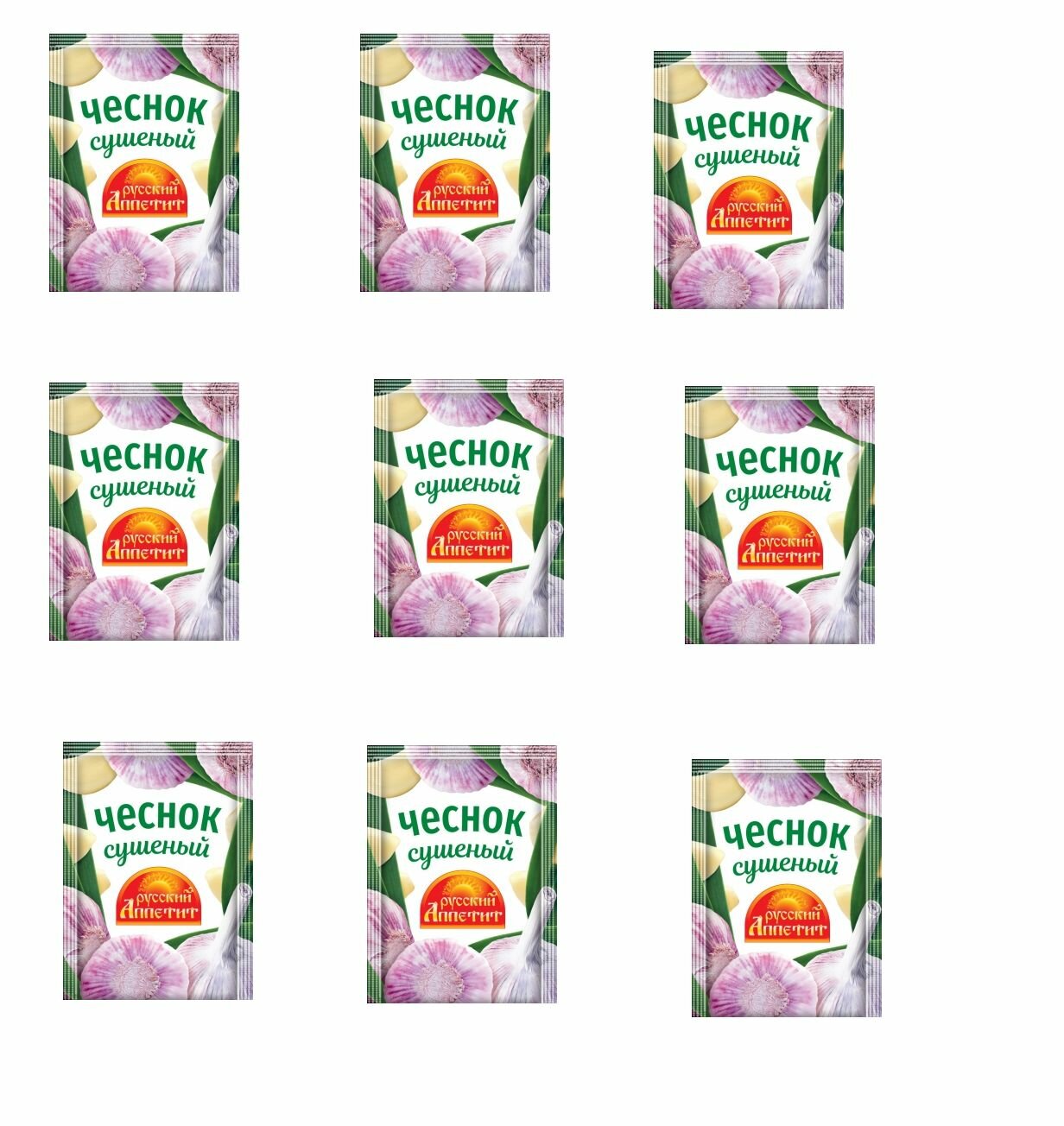 Русский аппетит Чеснок сушеный, 10 г - 9 шт.