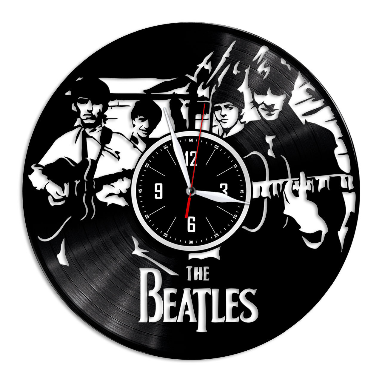 Thе Beatles - настенные часы из виниловой пластинки