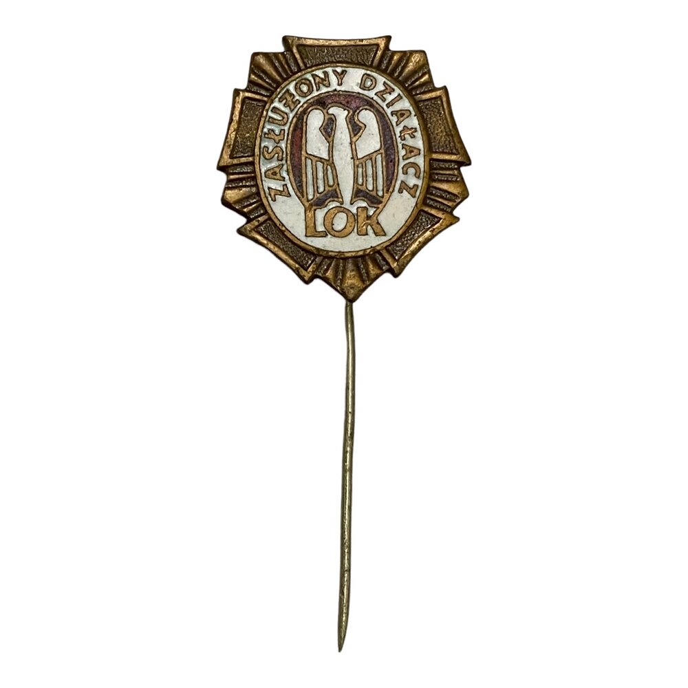 Знак "Заслуженный активист лиги обороны страны" Польша 1969 г.