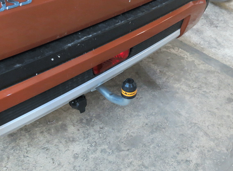 Фаркоп Motodor для Mitsubishi Xpander Cross с 2017 г. (оцинк. Шар)(паспорт и сертификат в комплекте)(без электрики) 91314-A