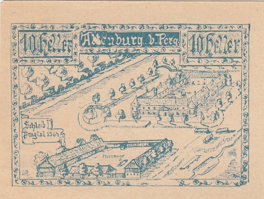 Австрия, Альтенбург-бай-Перг 10 геллеров 1920 г. (№1)