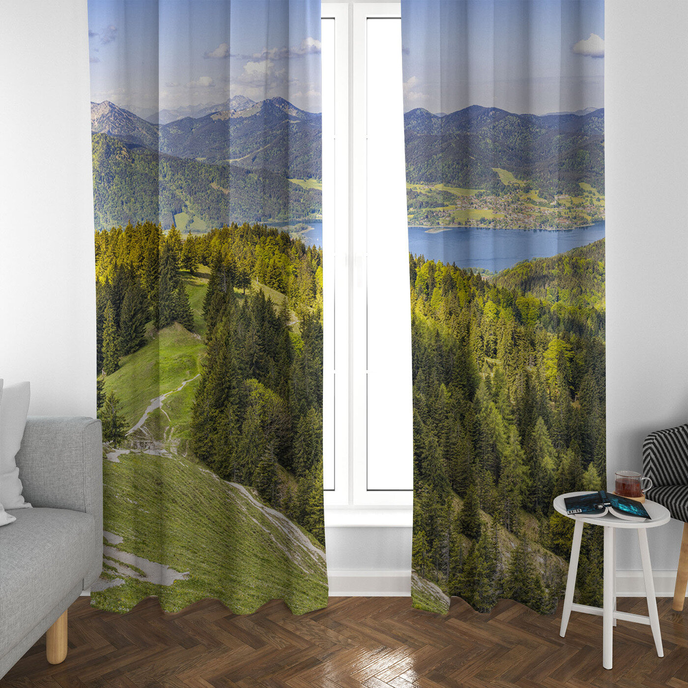 Фотошторы из габардина, 290х260см