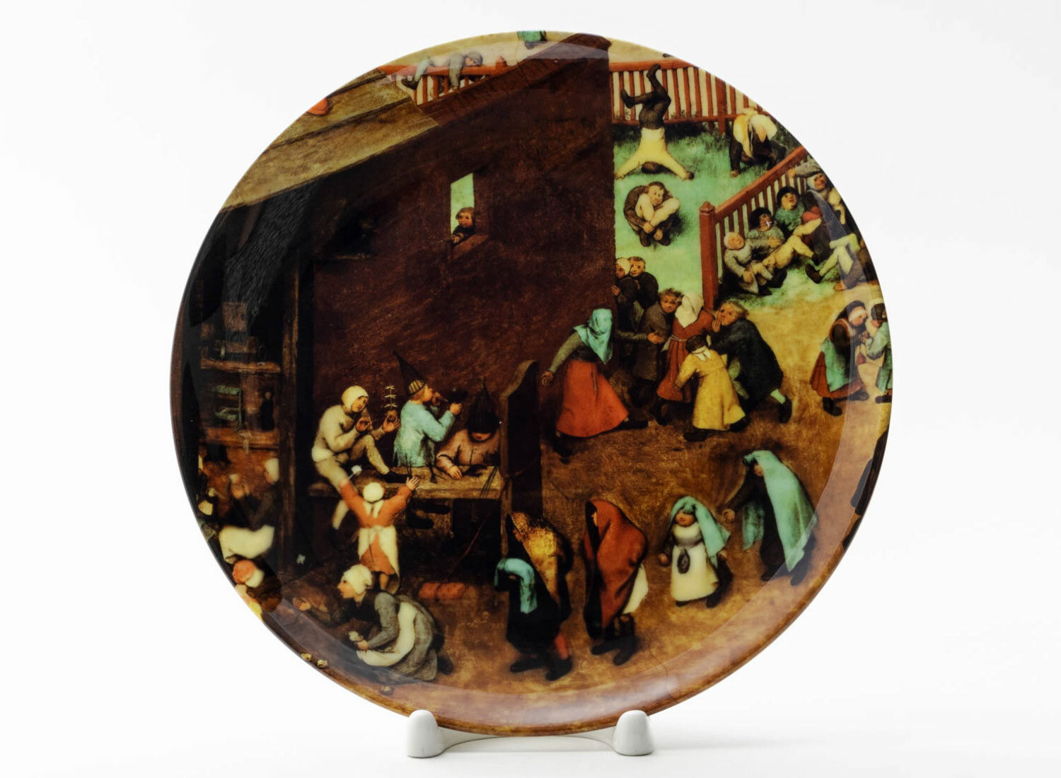 Декоративная тарелка Брейгель Питер Старший Детские игры 4