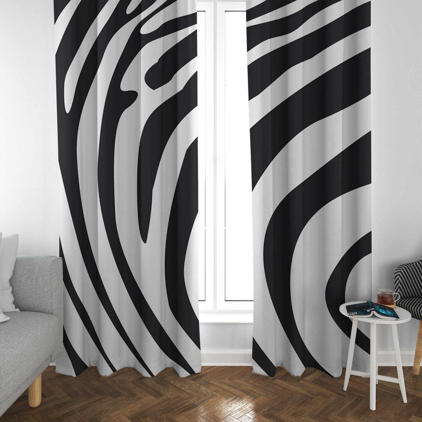Фотошторы из габардина, 290х260см