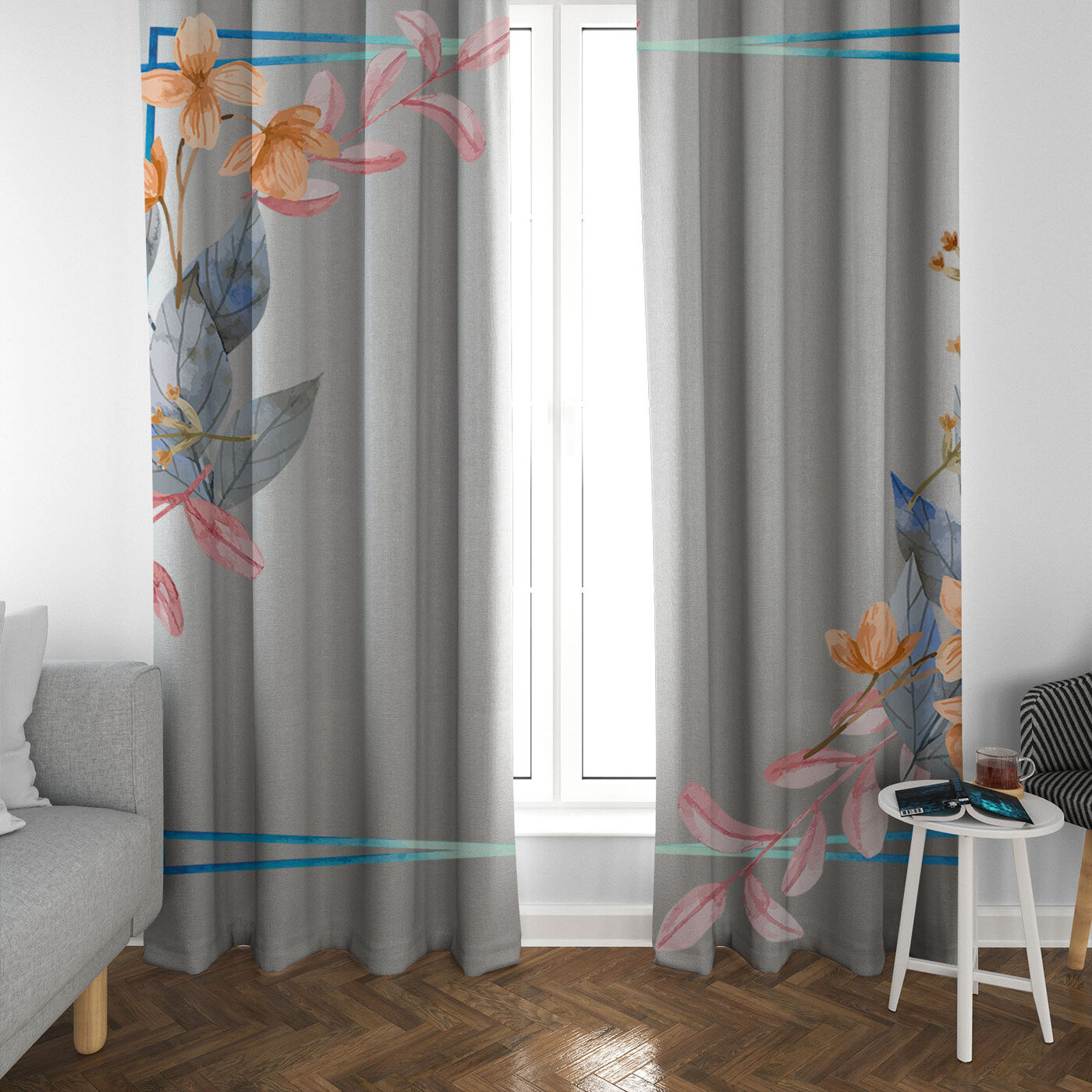 Фотошторы из габардина, 290х240см