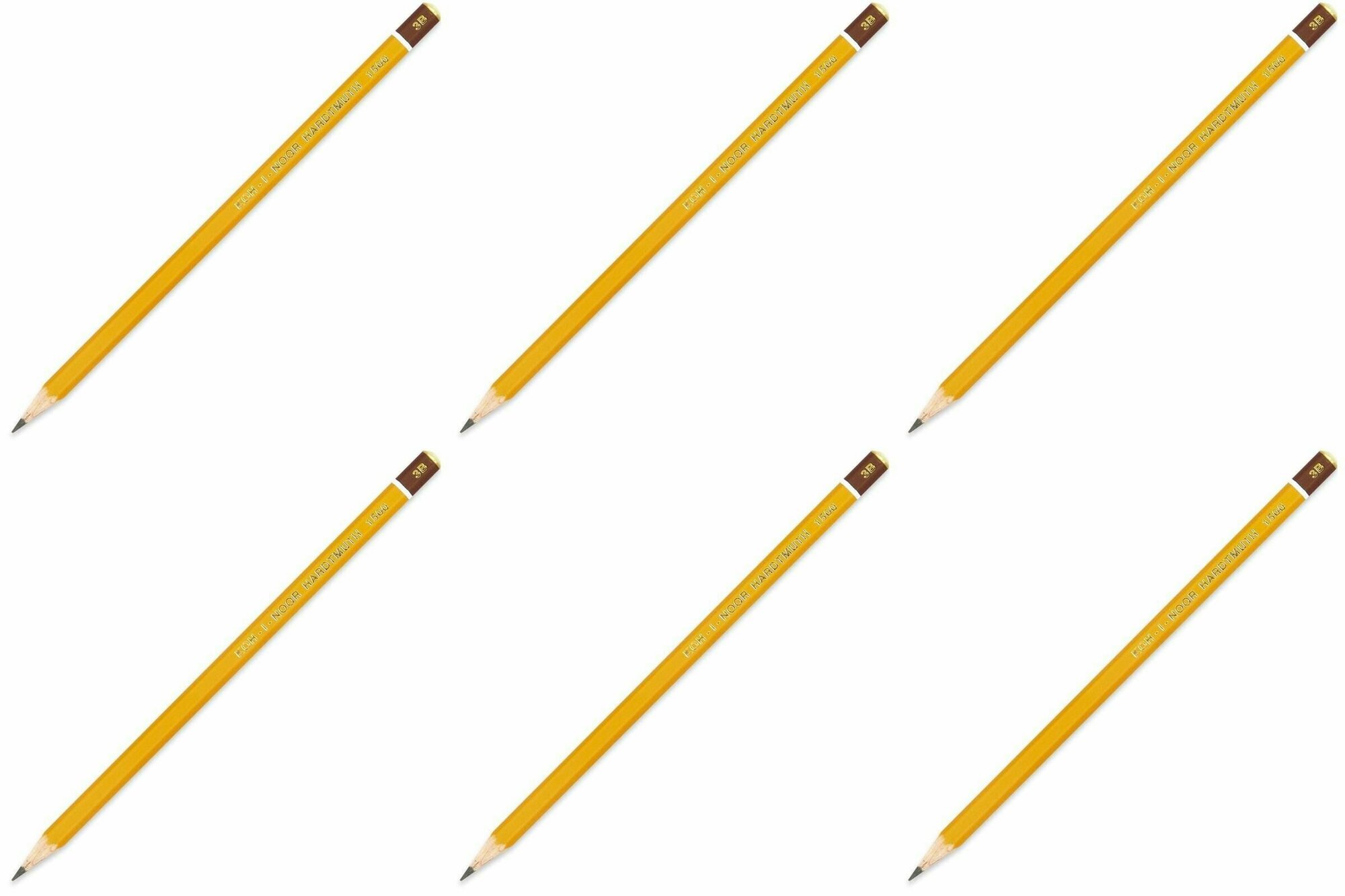 Koh-I-Noor Карандаш чернографитный 1500/3B, 6 шт