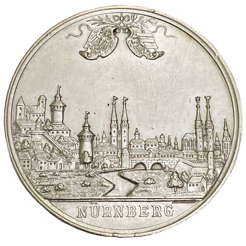 Германия (Бавария), настольная медаль "Гильдия трактирщиков" 1901-1920 гг.