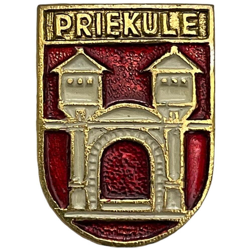 Знак "Priekule. Герб" (Приекуле) СССР 1971-1990 гг. КЭМЗ
