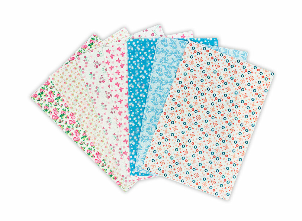 Цветной фетр для творчества "BLITZ" FCR10-20/30, 20х30 см 7 шт ассорти №2