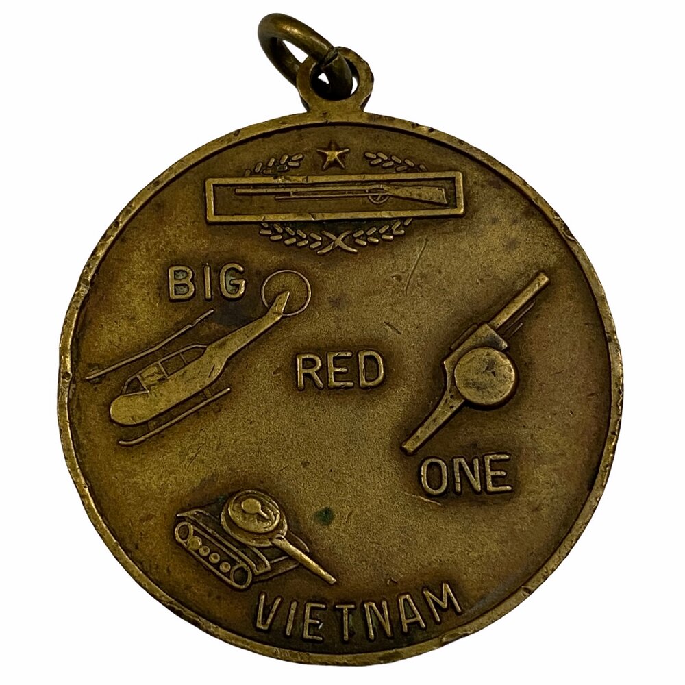 США, медаль "За службу во Вьетнаме в 1-й пехотной дивизии (Большая красная единица)" 1965-1975 гг.