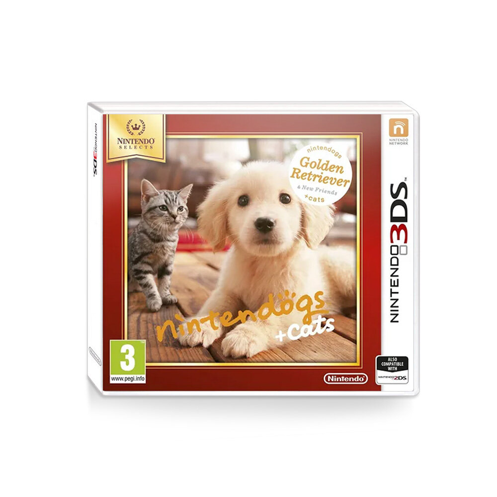 Nintendogs+Cats. Голден-ретривер и новые друзья (3DS) русские субтитры
