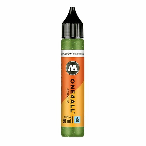 Акриловая заправка - краска Molotow One4all 693226 металлик зеленый #226 30мл