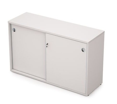 Шкаф-купе низкий средний с замком AVANCE Alsav 6ШКЗ.011 Белый 1235*400*750