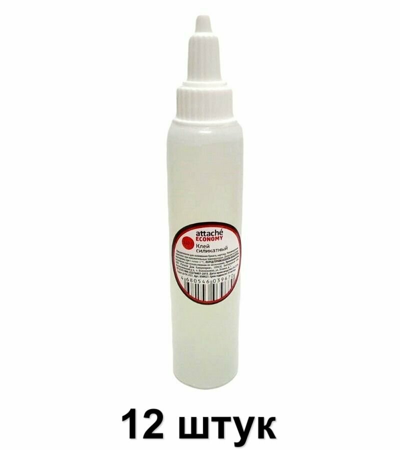 Attache Клей силикатный, 110 г, 12 шт