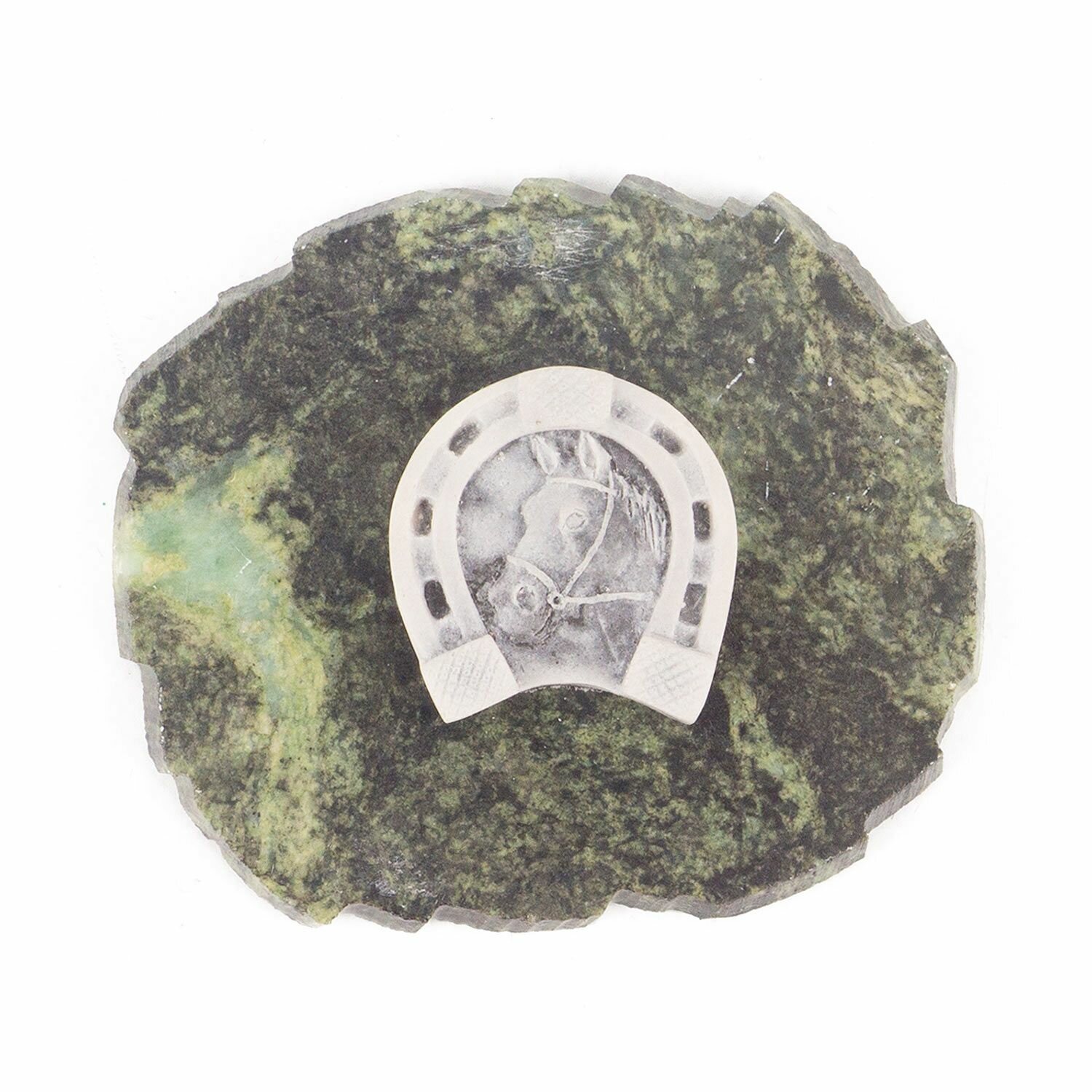 Магнит "Подкова" из змеевика 118743