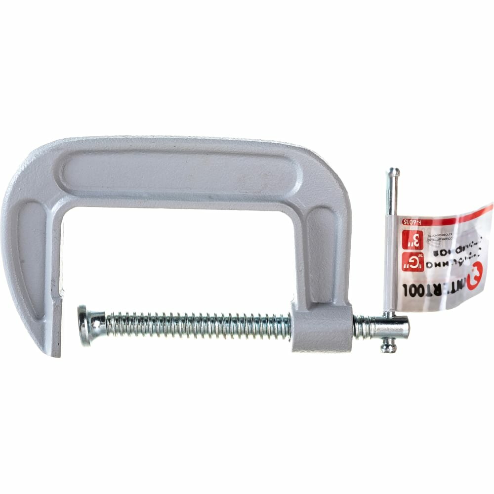 Струбцина INTERTOOL тип G 3 ,75мм HT-6015, металл, с зажимным механизмом