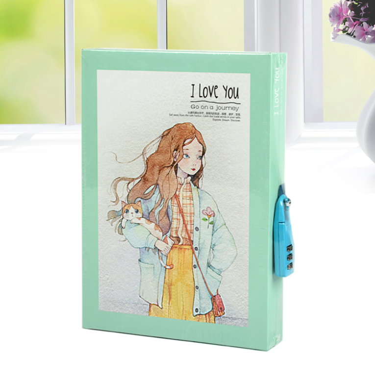 Блокнот на 108 страниц MyPads M- BN002 в коробке под замком романтический красивый оригинальный подарок